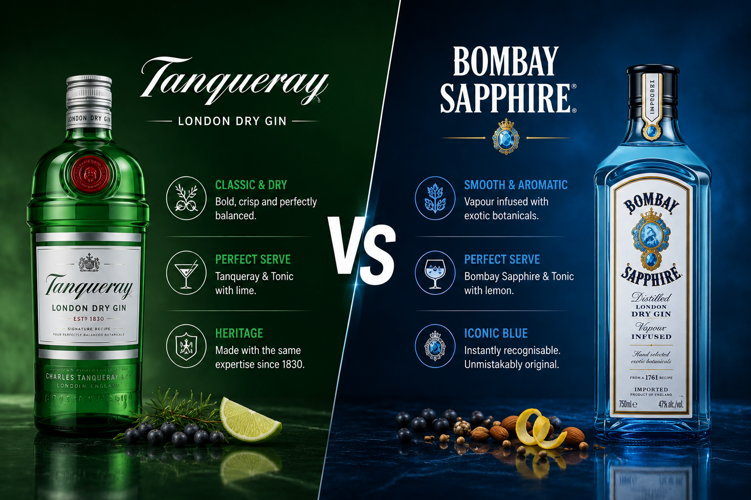 Tanqueray vs Bombay Sapphire: Which Gin Wins?